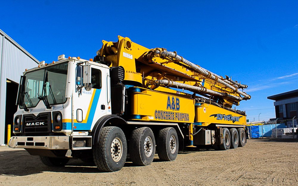55m Boom Pump - A&B Concrete Pumping Ltd.